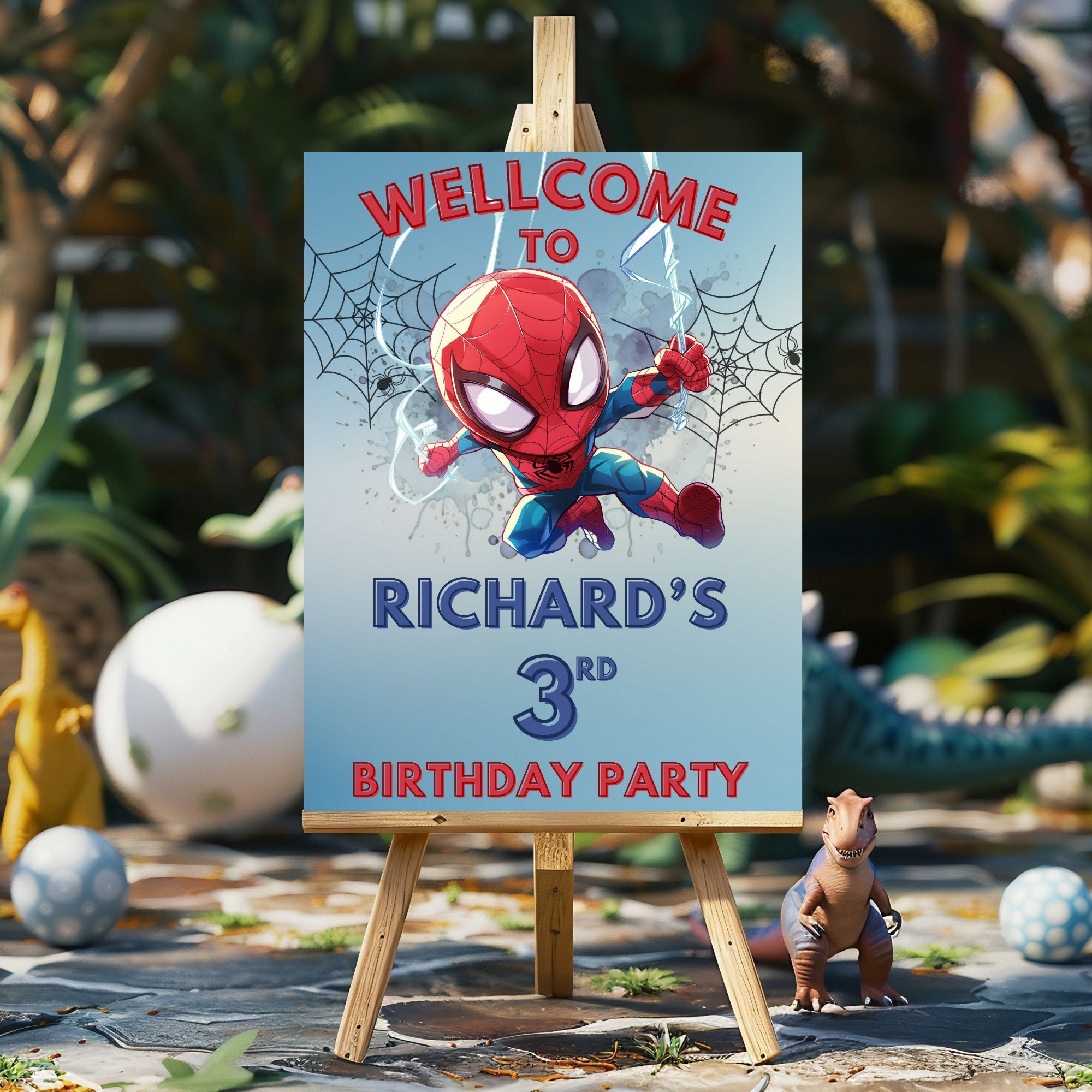 Editable Spiderman Welcome Sign Printable Spiderman Birthday Party ...