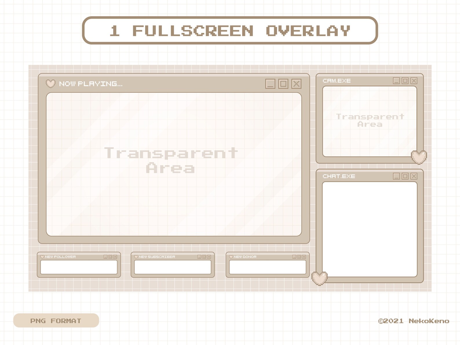Stream Overlay Package for Twitch Cozy Brown Beige Cute - Etsy Canada