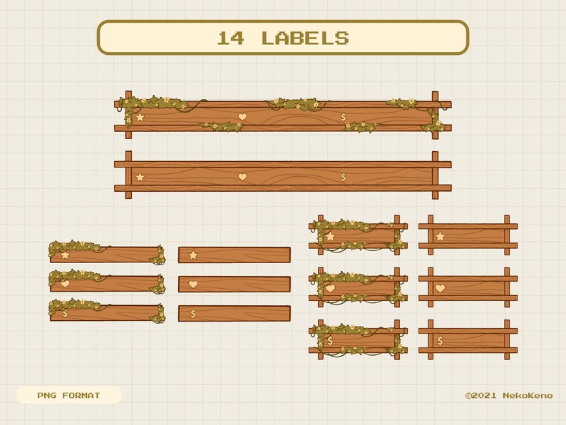 Animated Cottagecore Stream Overlay Package for Twitch - Etsy