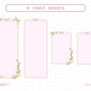 Animated Stream Overlay Package for Twitch, Aesthetic Pink Color, Cute ...