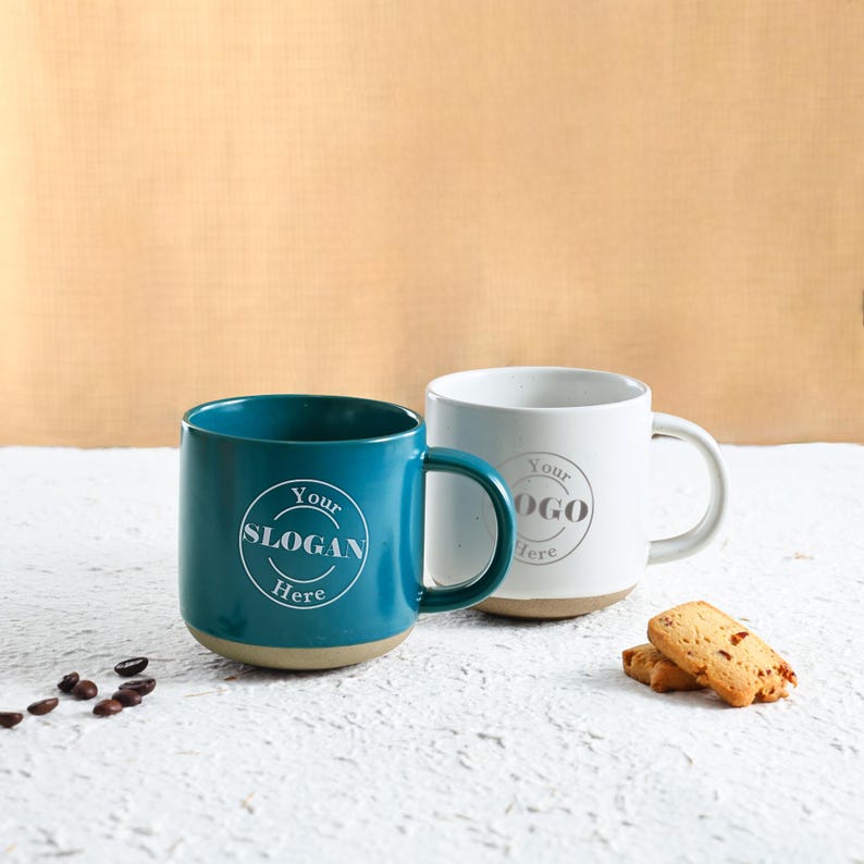 Custom Engraved Ceramic Mug, Personalized Business Gift, Team Employee ...