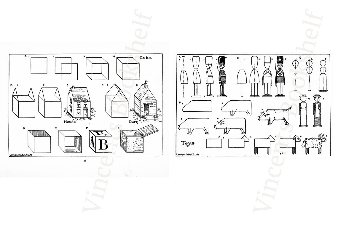 What to Draw and How to Draw It Vintage Drawing Book How to - Etsy
