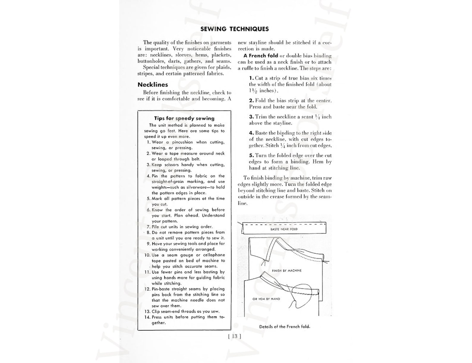 Simplified Sewing Guide to Sewing Step by Step. Vintage Sewing - Etsy