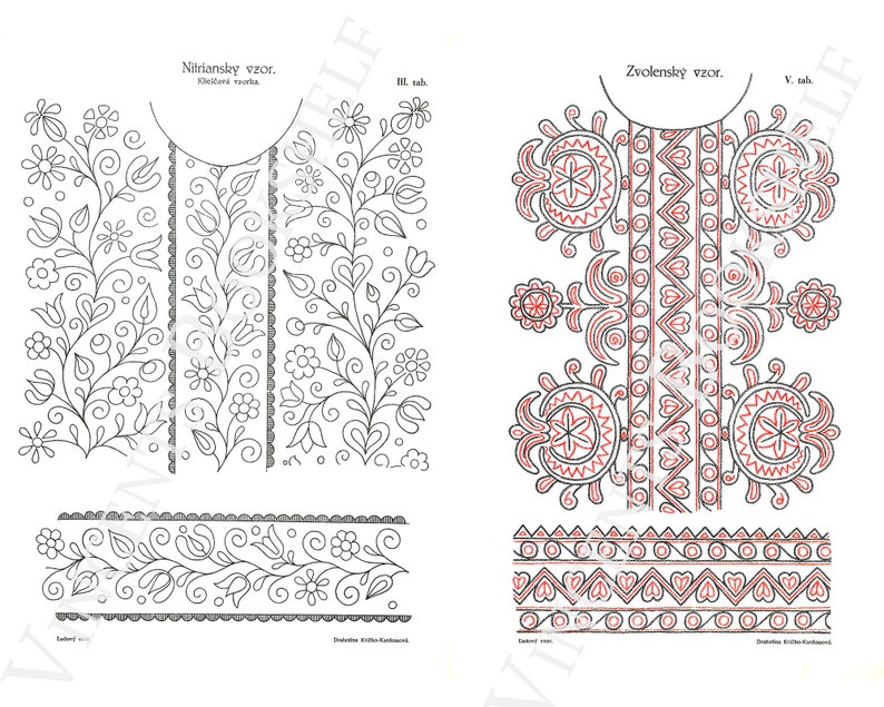 Slovakian Folk Embroidery Designs With Traditional Embroidery Patterns ...