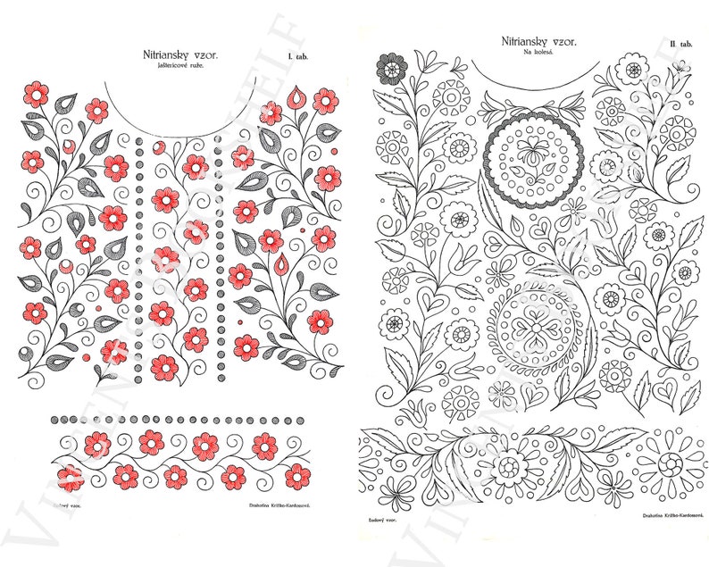 Slovakian Folk Embroidery Designs With Traditional Embroidery Patterns ...