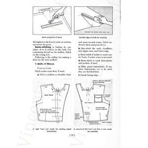 Simplified Sewing Guide to Sewing Step by Step. Vintage Sewing Patterns ...