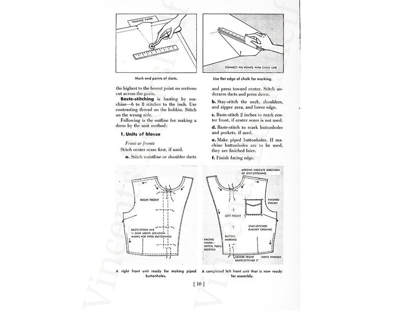 Simplified Sewing Guide to Sewing Step by Step. Vintage Sewing - Etsy
