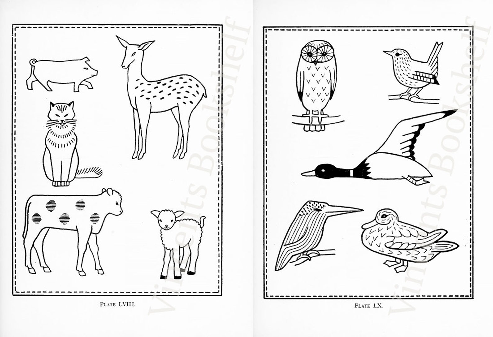 An Embroidery Pattern Book by M Waring. Embroidery Patterns for Craft ...