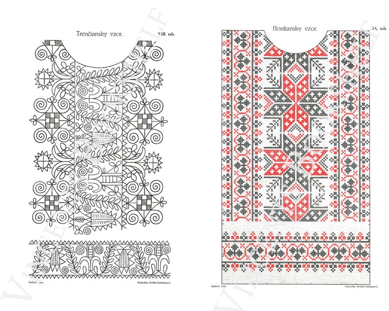 Slovakian Folk Embroidery Designs With Traditional Embroidery Patterns ...