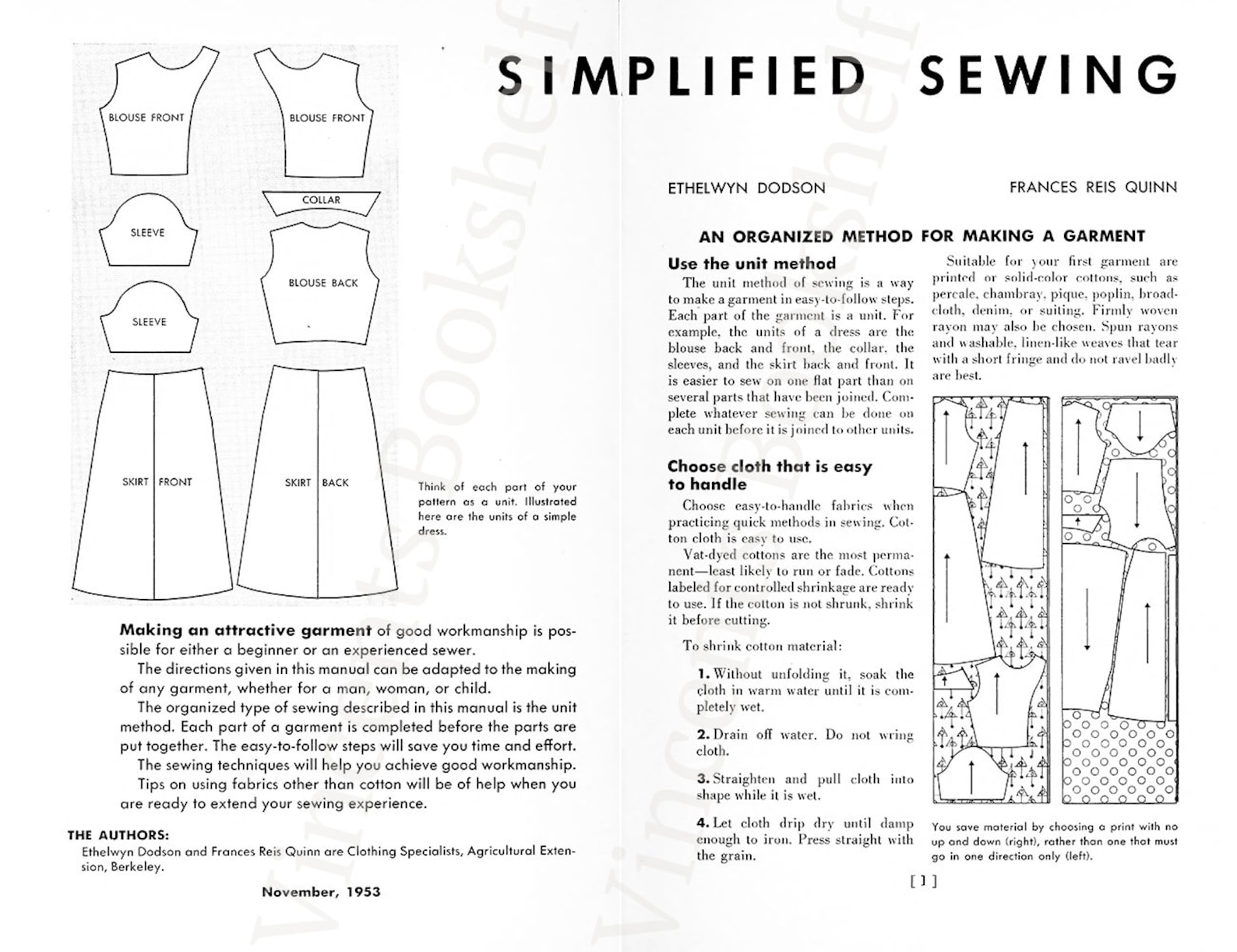 Simplified Sewing Guide to Sewing Step by Step. Vintage Sewing - Etsy