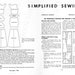 Simplified Sewing Guide to Sewing Step by Step. Vintage Sewing Patterns ...