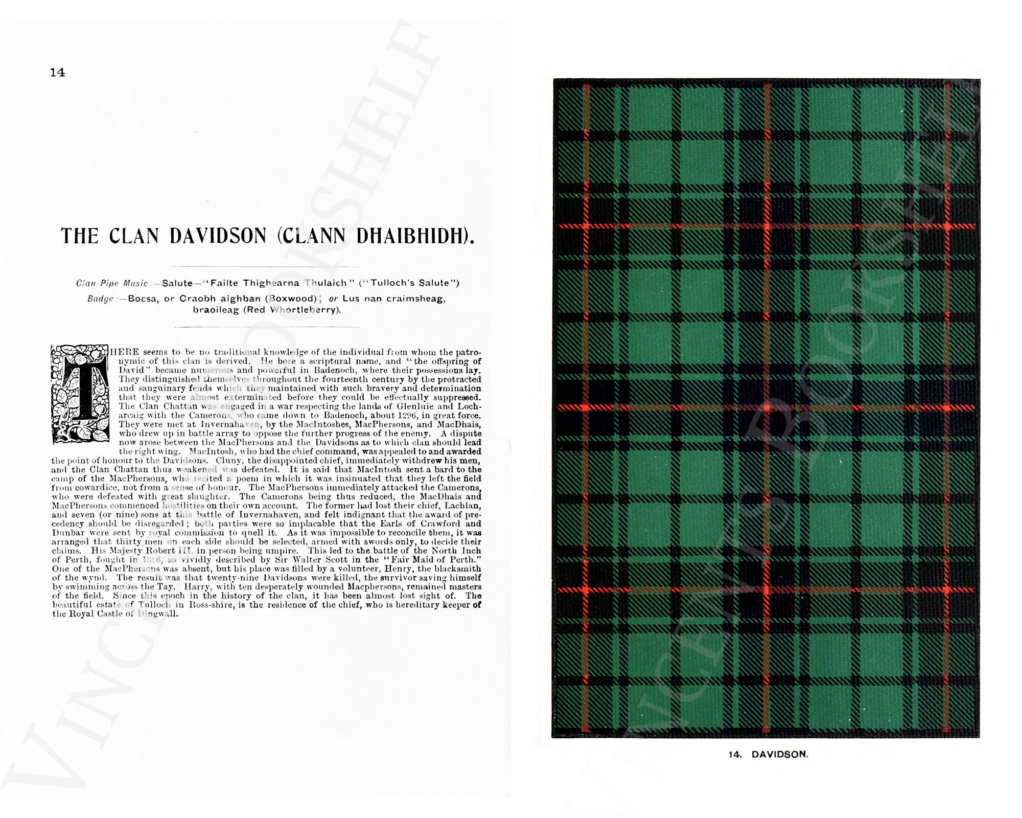 The Scottish Clans & Their Tartans Ebook for Christmas Craft Projects ...