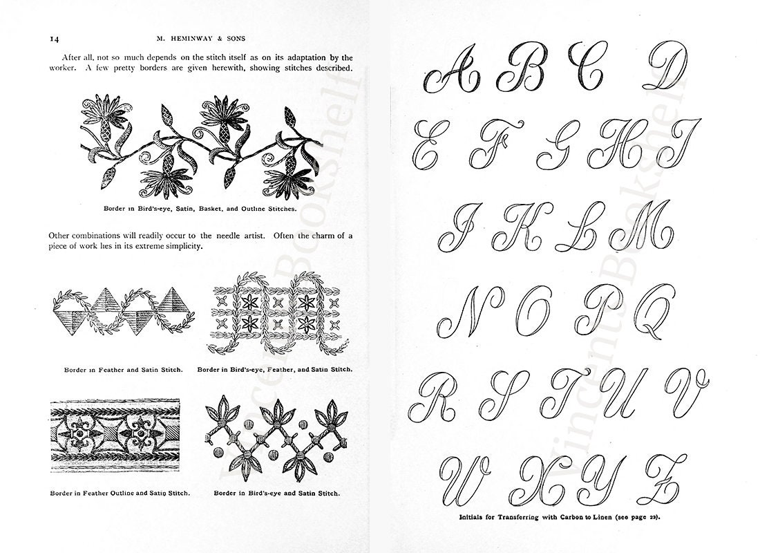 Lessons in Embroidery. Knitting and Needlework Book Hand Embroidery ...