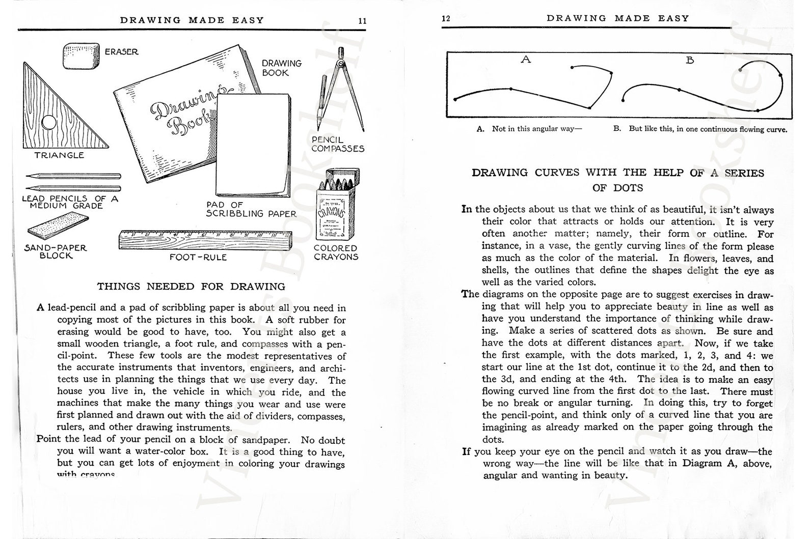 Drawing Made Easy EG Lutz, Step by Step Drawing Book. Learn How to Draw ...