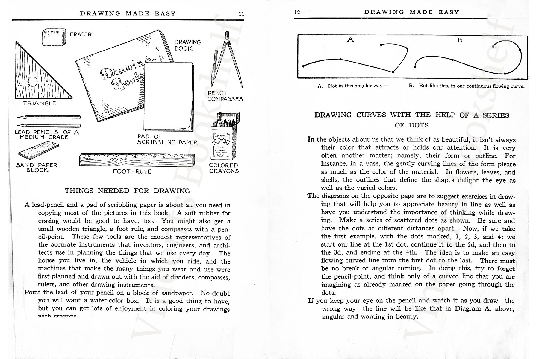 Drawing Made Easy EG Lutz, Step by Step Drawing Book. Learn How to Draw ...