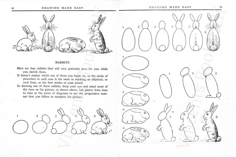 Drawing Made Easy EG Lutz, Step by Step Drawing Book. Learn How to Draw ...