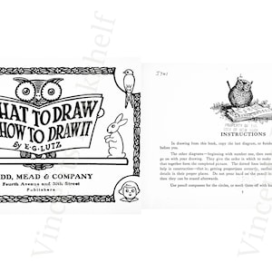 What to Draw and How to Draw It Vintage Drawing Book, How to Draw Step ...