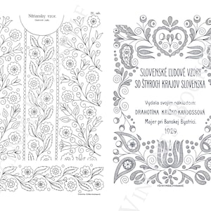 Slovakian Folk Embroidery Designs With Traditional Embroidery Patterns ...
