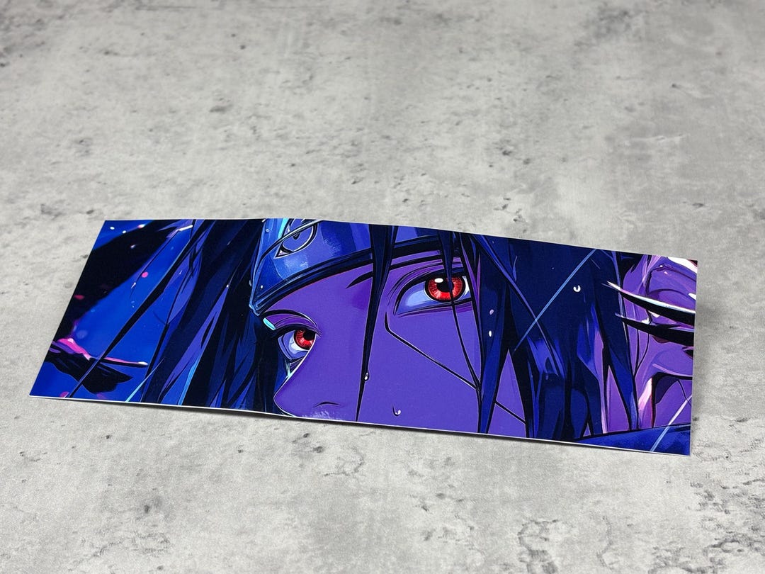Anime Eyes Slap Sticker- Naruto Ninja Inspired Fan Art- Glossy Vinyl ...