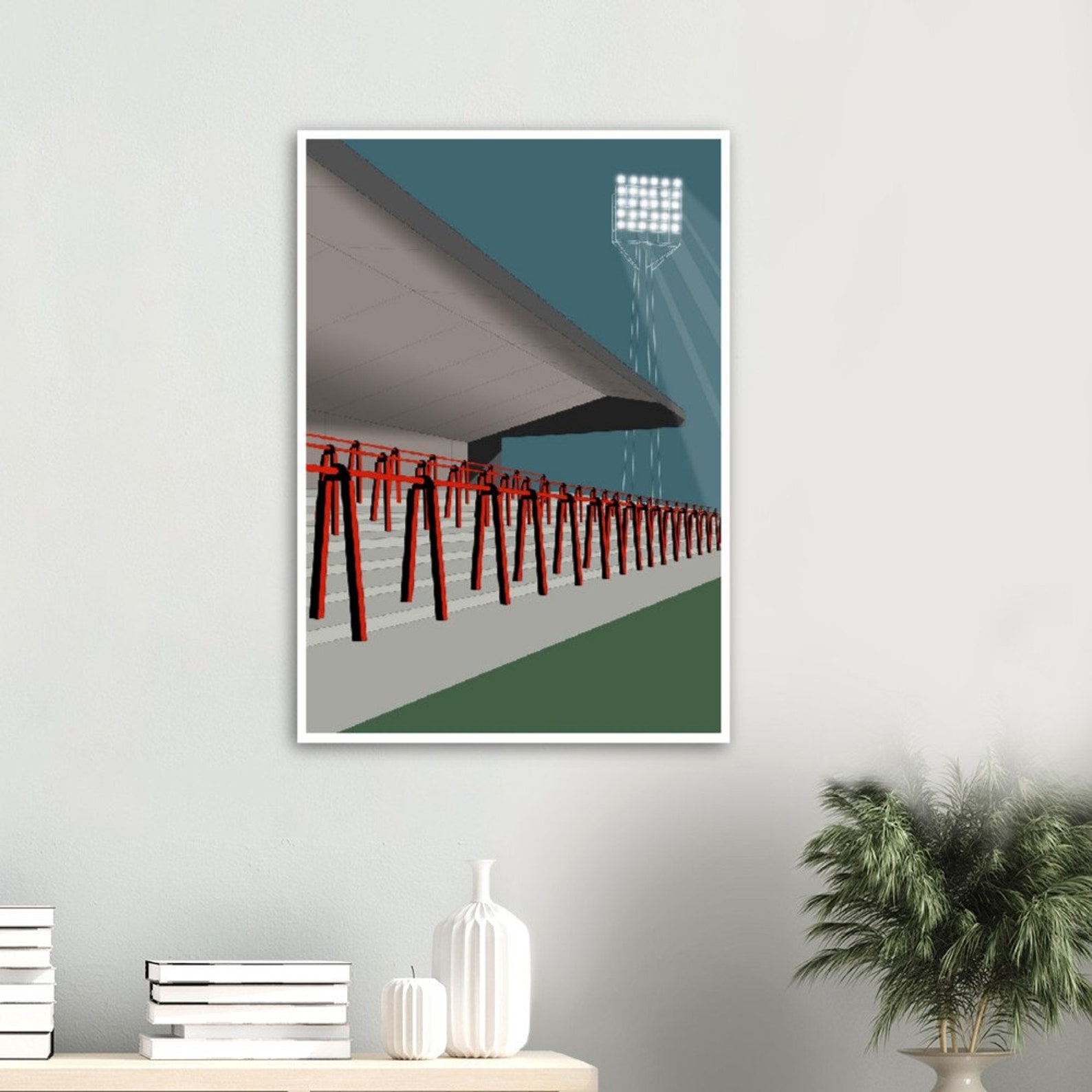 Kop, Wrexham FC, Architecture Print, Wall Art, Home Decor, Artwork ...