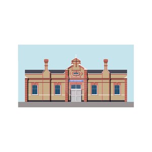 East Ham Tube Station, Poster, Artwork, Architecture Print, Wall Art ...
