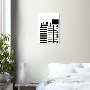 Barbican Towers 1, London, Poster, Artwork, Architecture Print, Wall ...