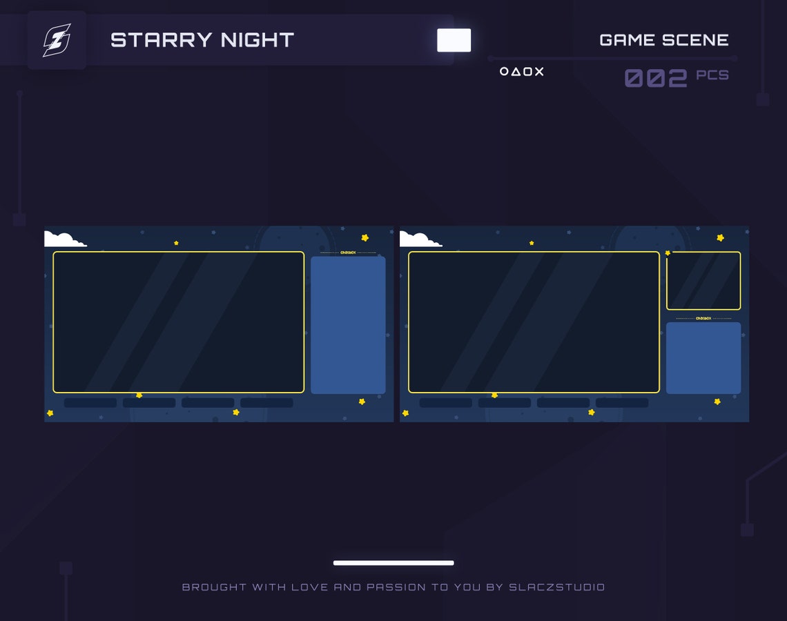 ANIMATED TWITCH STREAM Overlay Package - Twitch Panels - Twitch Alerts ...