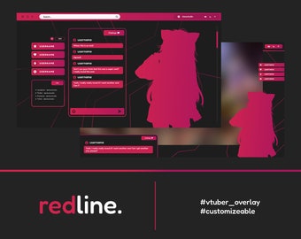 Animated RED Twitch Overlay Package Minimal Red Twitch Theme - Etsy Canada