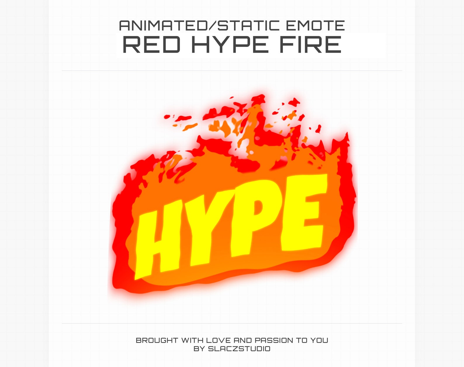 ANIMATED EMOTE / Hype Fire Twitch Emote Discord Emote - Etsy UK