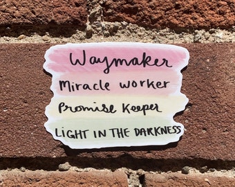 Waymaker Sticker - Etsy