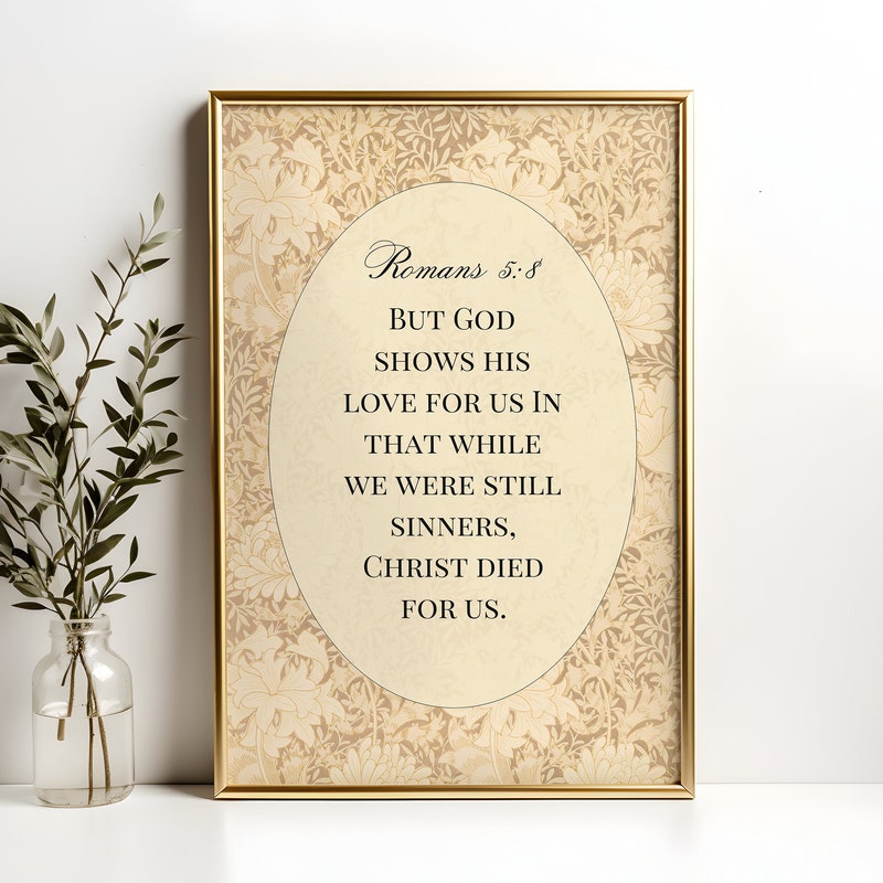 Romans 5 8 Scripture - Etsy