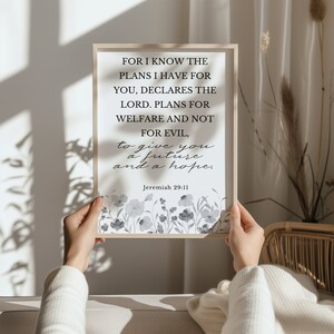 Jeremiah 29:11 Scripture Wall Art, Wall Decor, Sign, Digital Download ...