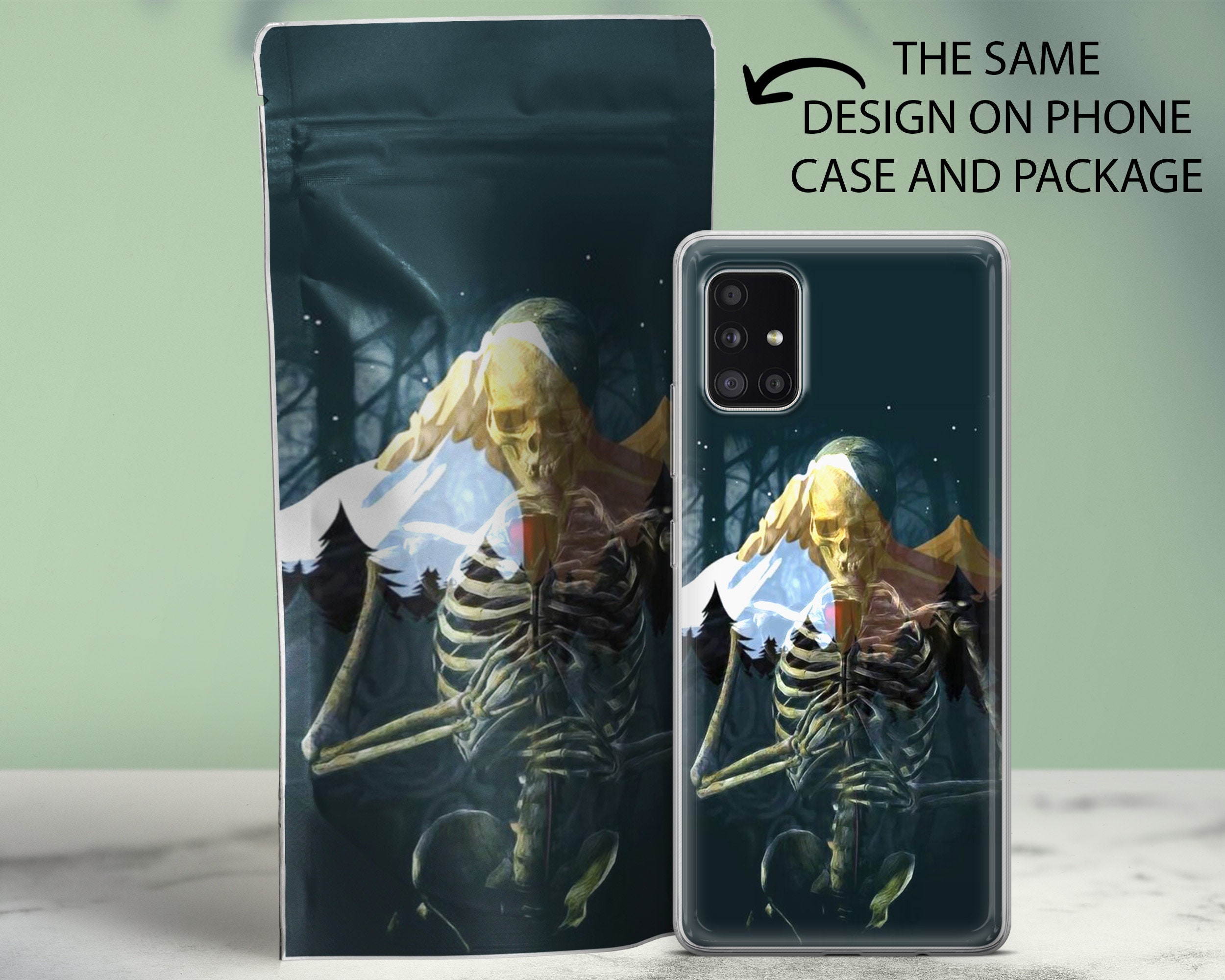 Aesthetic Skeleton Phone Case Skull Cover fit for Samsung | Etsy