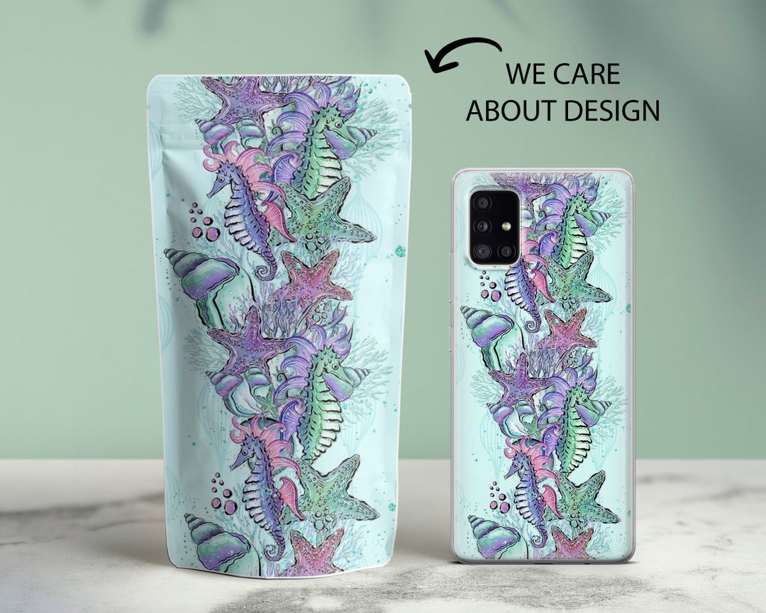 Cute Sea Life Phone Case Aesthetic Fish Cover Fit for Samsung A21s, A12 ...