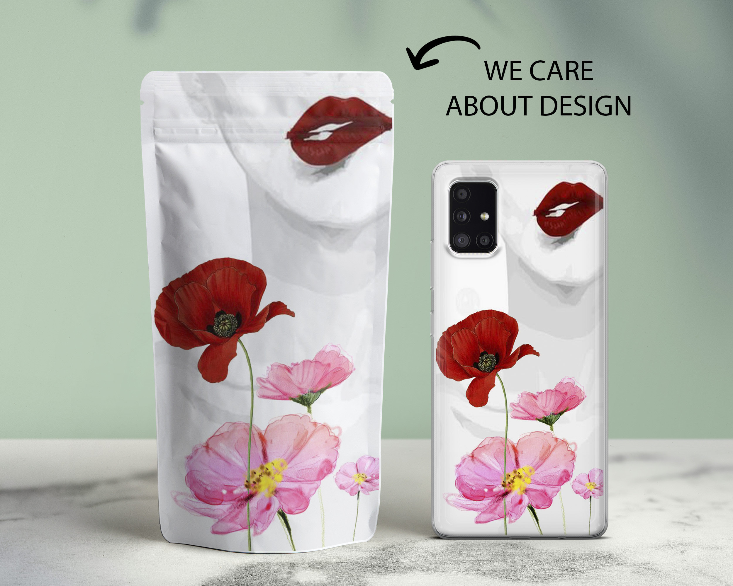 Poppy Phone Case Flowers Cover fit for Samsung A21s A12 A11 | Etsy