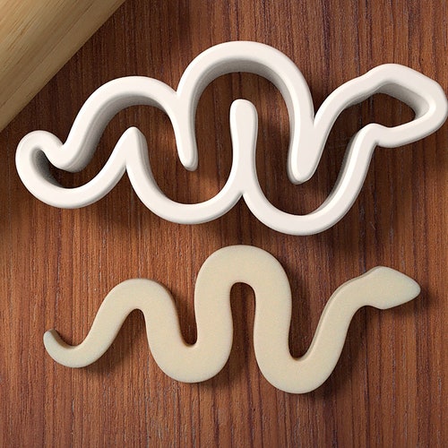 Snake Cookie Cutter Worm Fondant Cutter Reptile Icing Cutter - Etsy