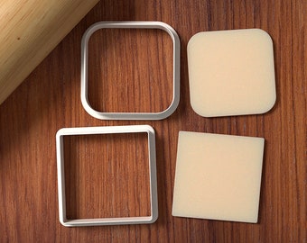 Square With Rounded Corners Cookie Cutter or Fondant Cutter and Clay Cutter - Etsy