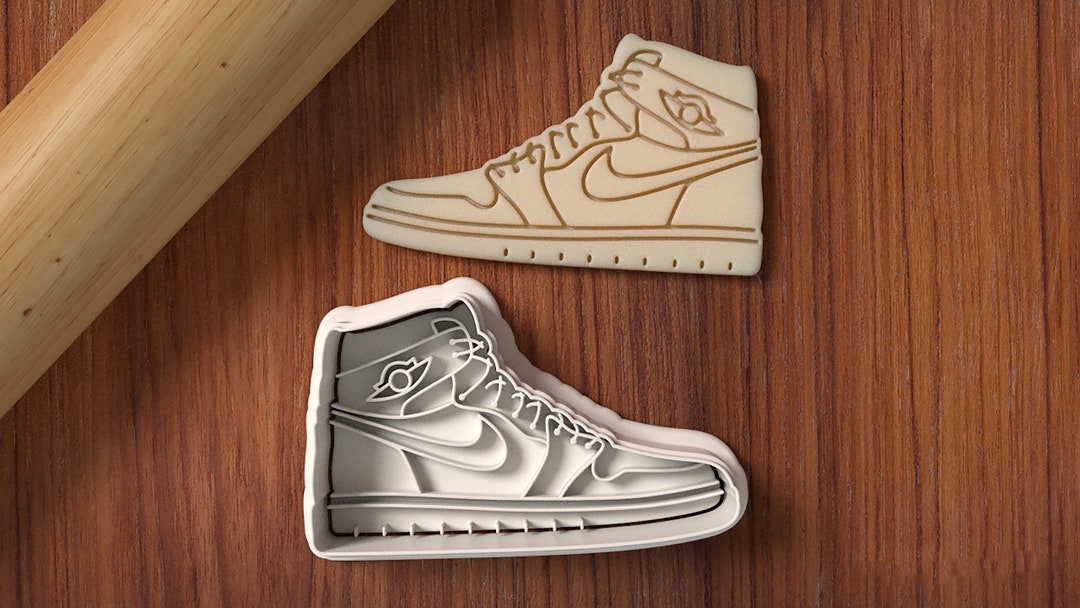 Retro Sneaker Cookie Cutter and Stamp Set - Sneaker Cookie Cutter ...