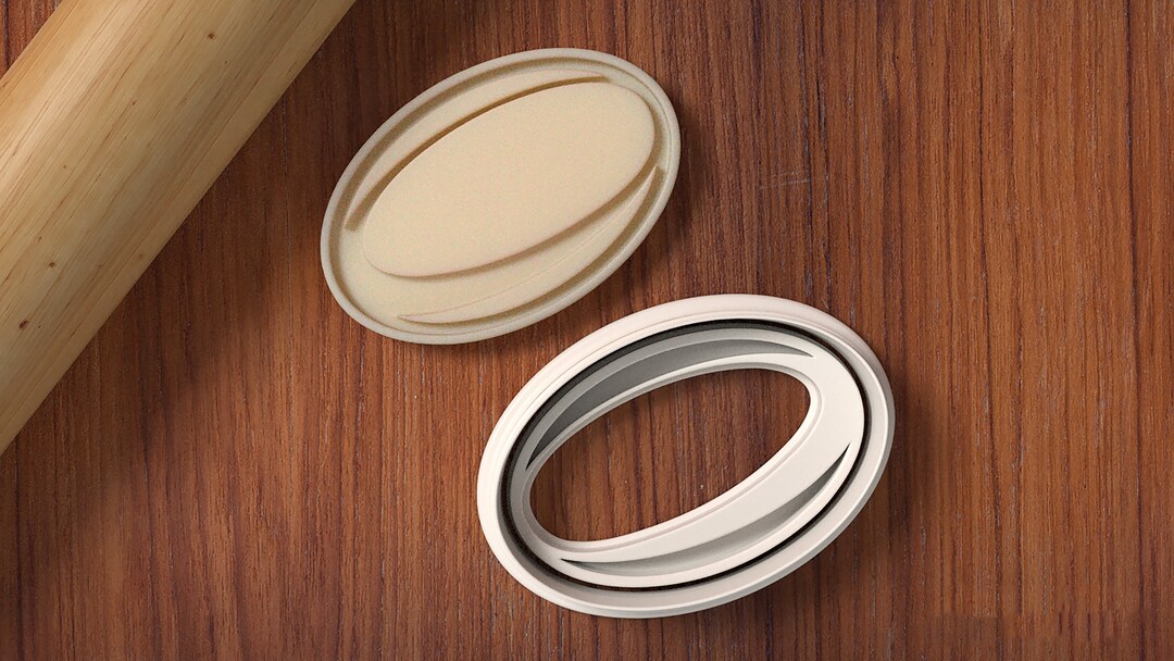 Rugby Ball Cookie Cutter | Cookie Stamp | Biscuit Cutter | Fondant ...