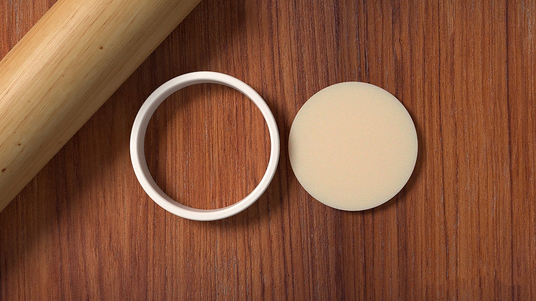 Circle Cookie Cutter, Round Biscuit Cutter - Fondant Cutter - Clay ...