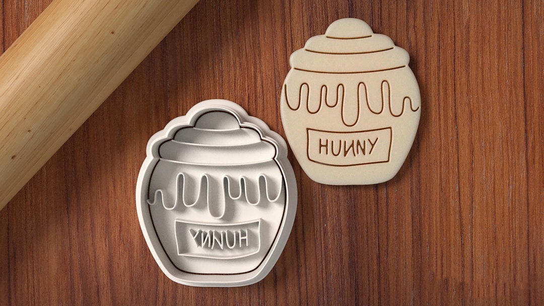 Honey Pot Cookie Cutter and Stamp Set - Cookie and Fondant Cutter and ...