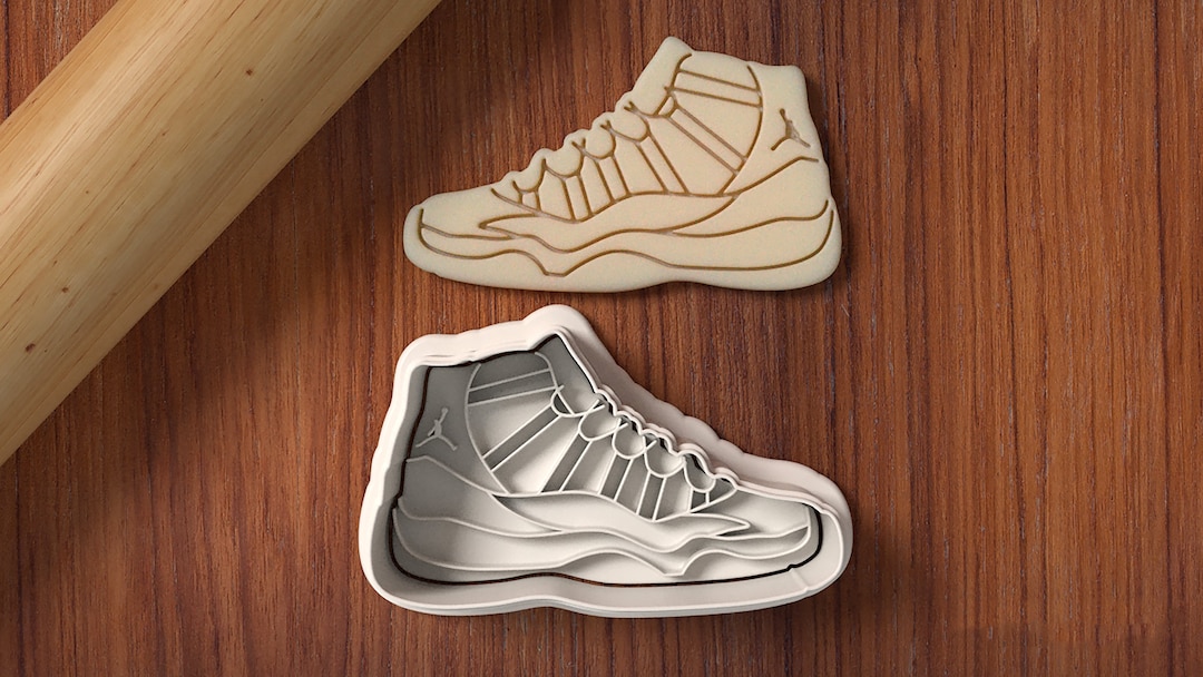 Sneaker Cookie Cutter and Stamp Set - Sneaker Cookie Cutter - Shoe ...