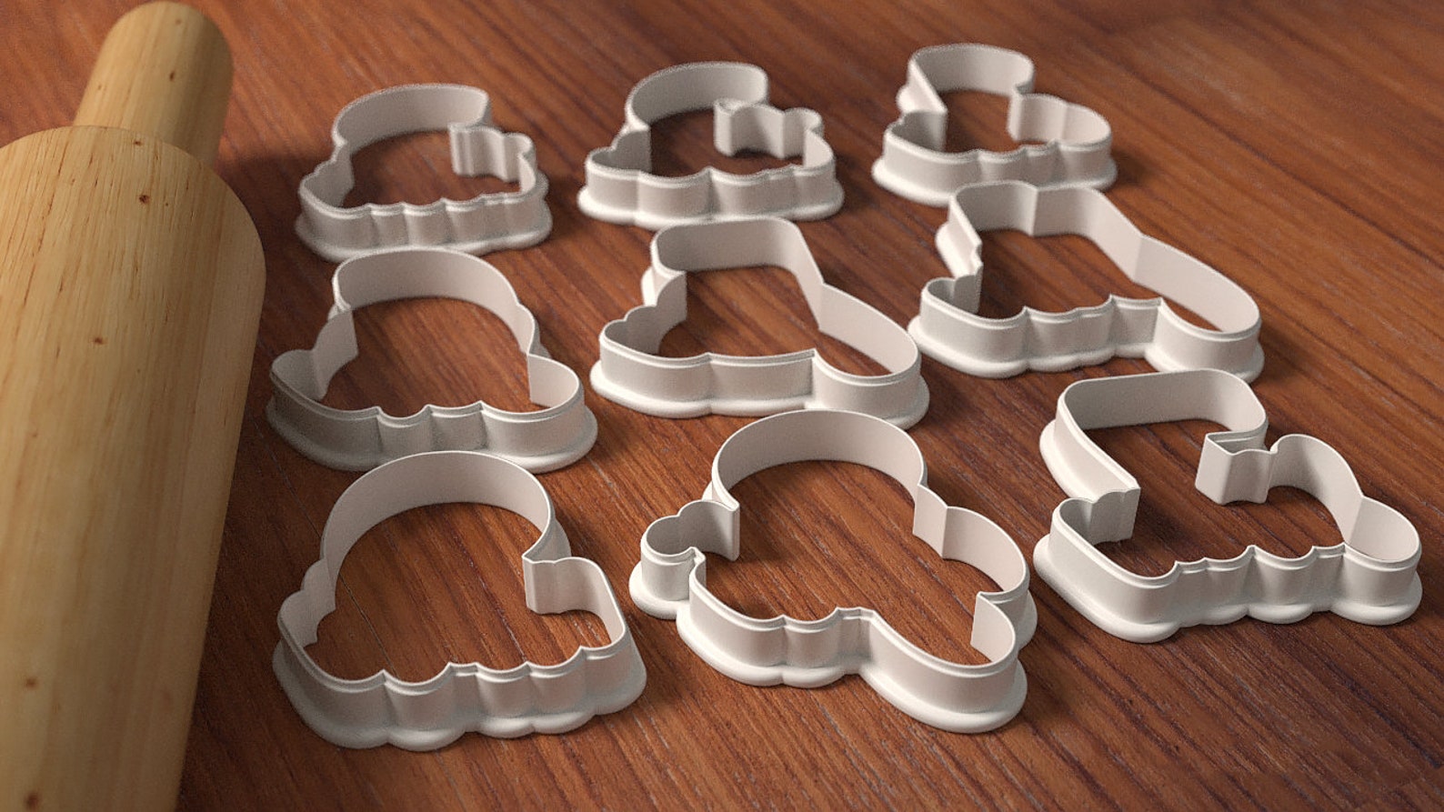 Number Cookie Cutter Set 1-9 Birthday Plaque Script Cookie | Etsy