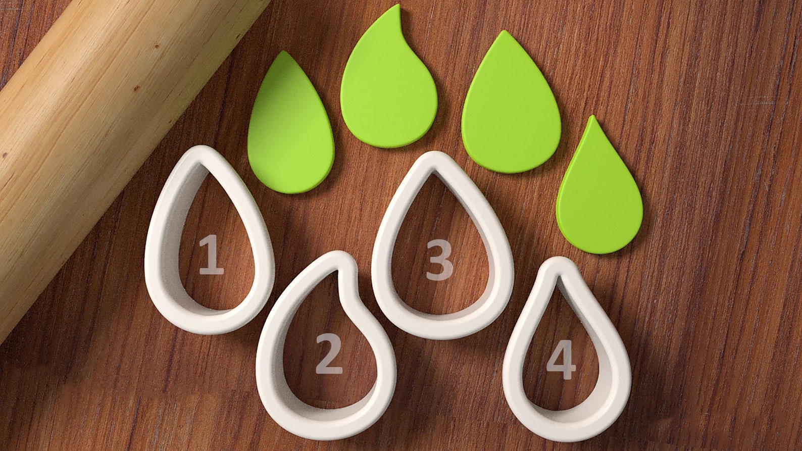 Water Drop Cookie Cutter Set Teardrop Cookie Cutter and - Etsy