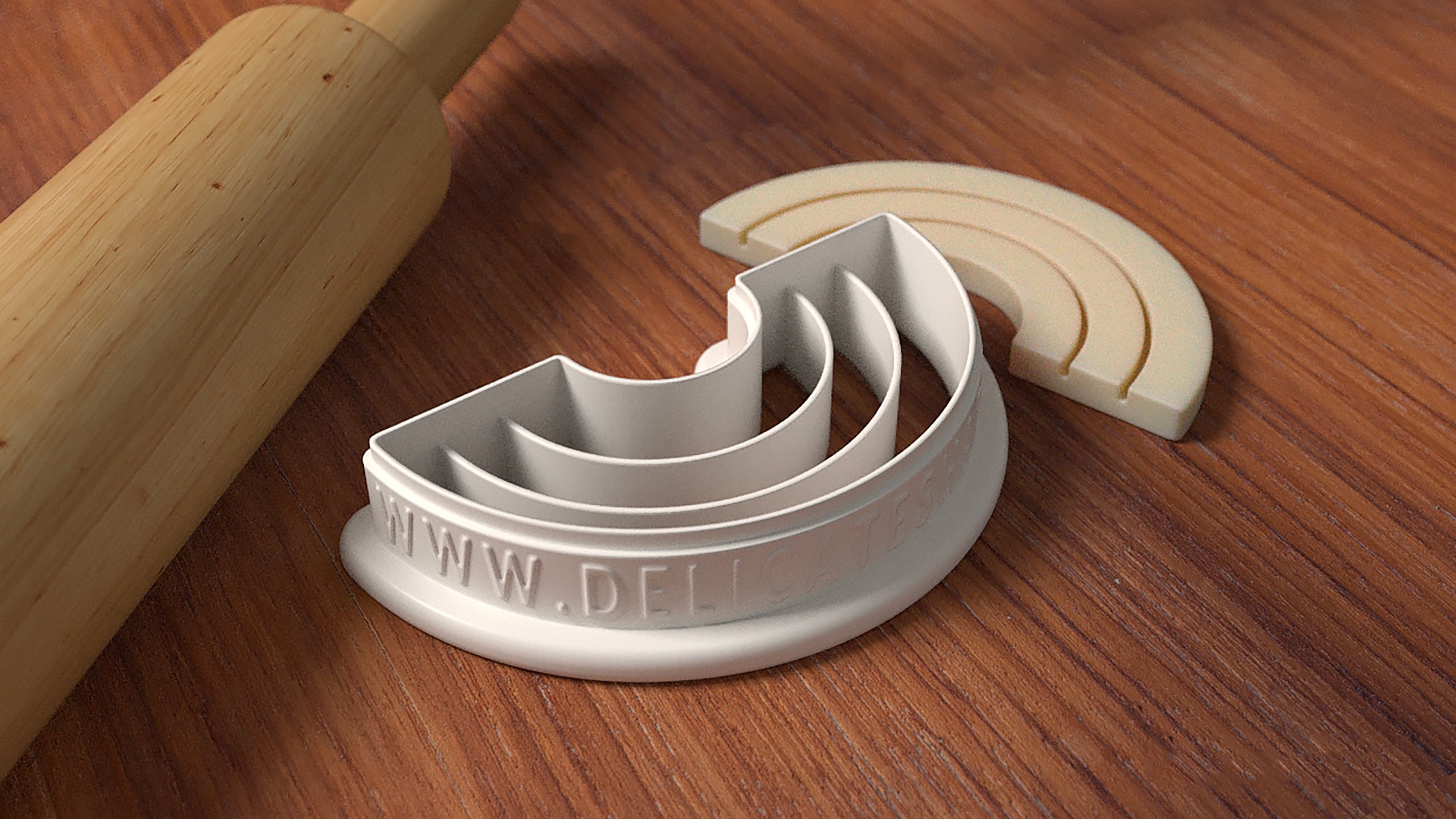 Three Color Rainbow Cookie Cutter - Cookie Cutter - Fondant Cutter ...