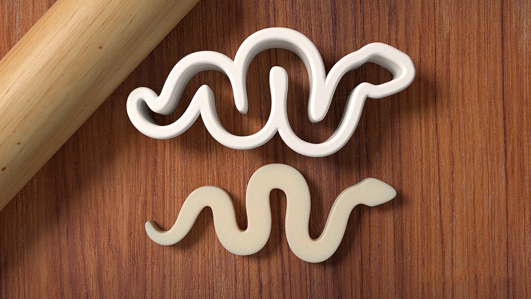 Snake Cookie Cutter, Worm Fondant Cutter, Reptile Icing Cutter - Etsy