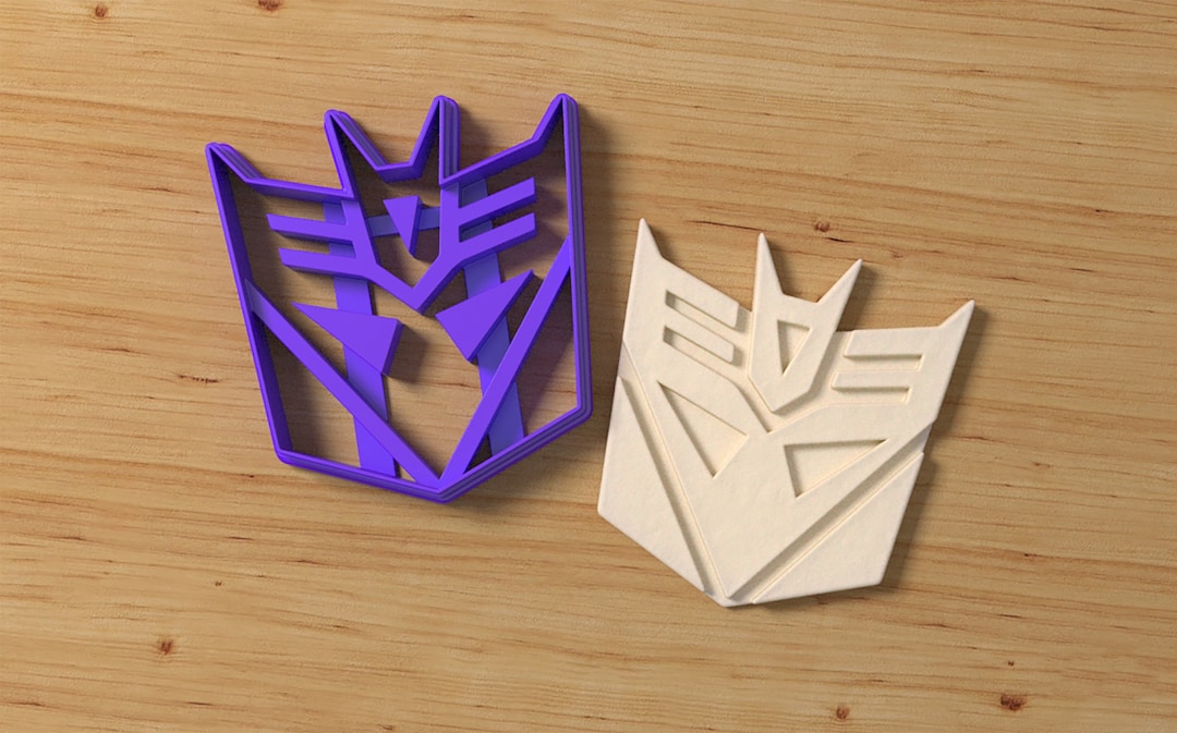 Transformer Decepticon Cookie Cutter - Cookie Cutter and Fondant Cutter ...