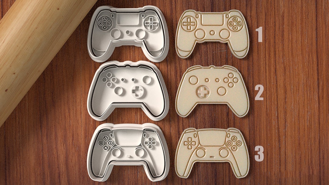 Game Controller Cookie Cutter Set: Play Station, X Box, Fondant Cutter ...