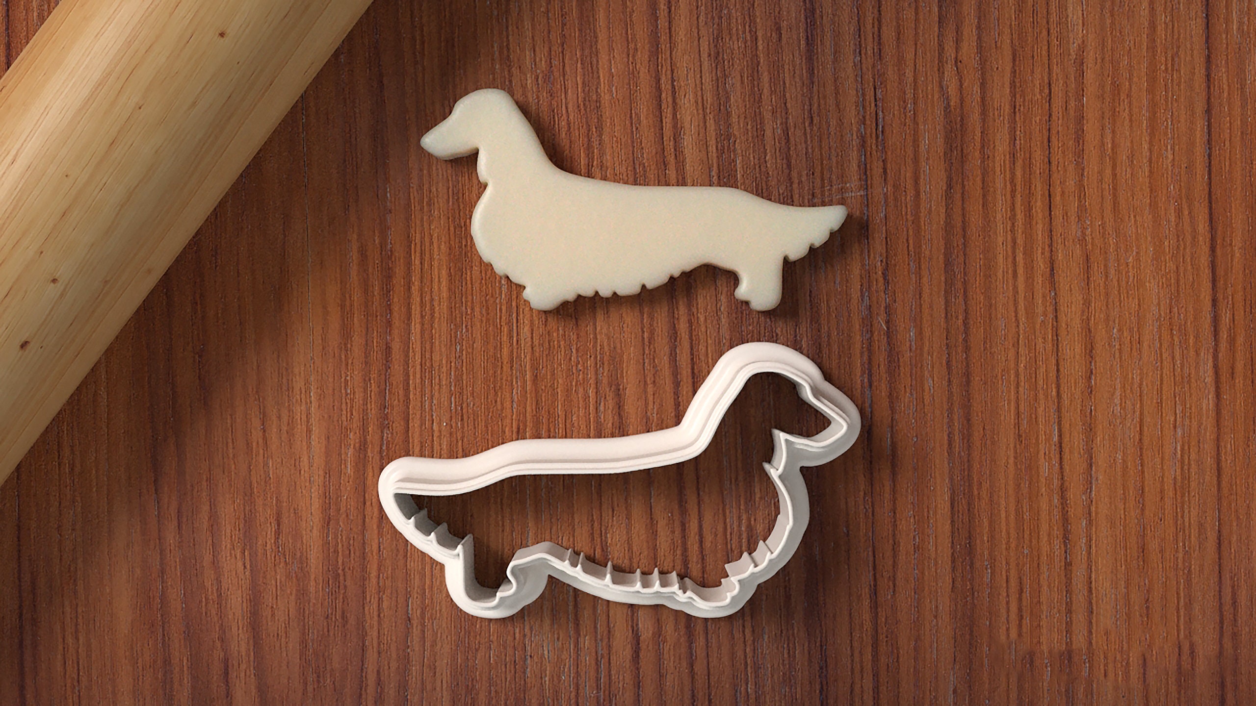 Long Haired Dachshund Cookie Cutter: Dog Treat Baker - Etsy