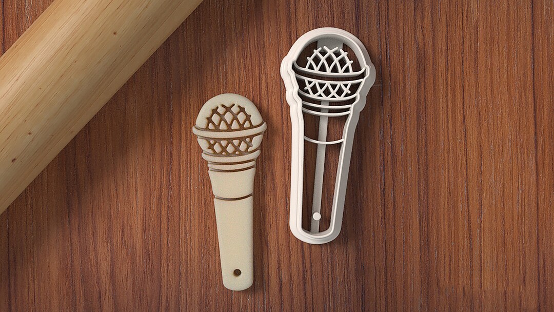 Mic Cookie Cutter - Handheld Microphone Cookie Cutter - 3D Printed ...